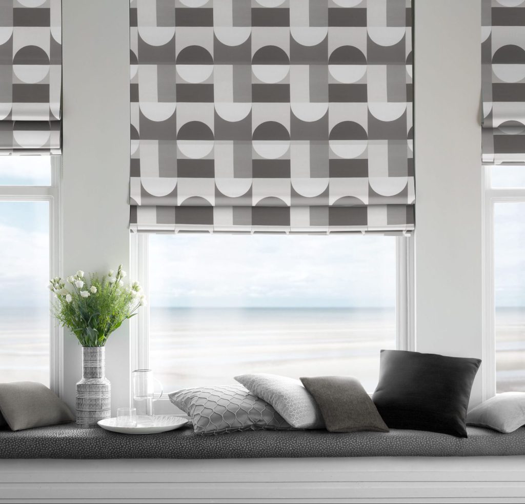 Oblique Jet – Roman Blind - Direct Blinds Cork